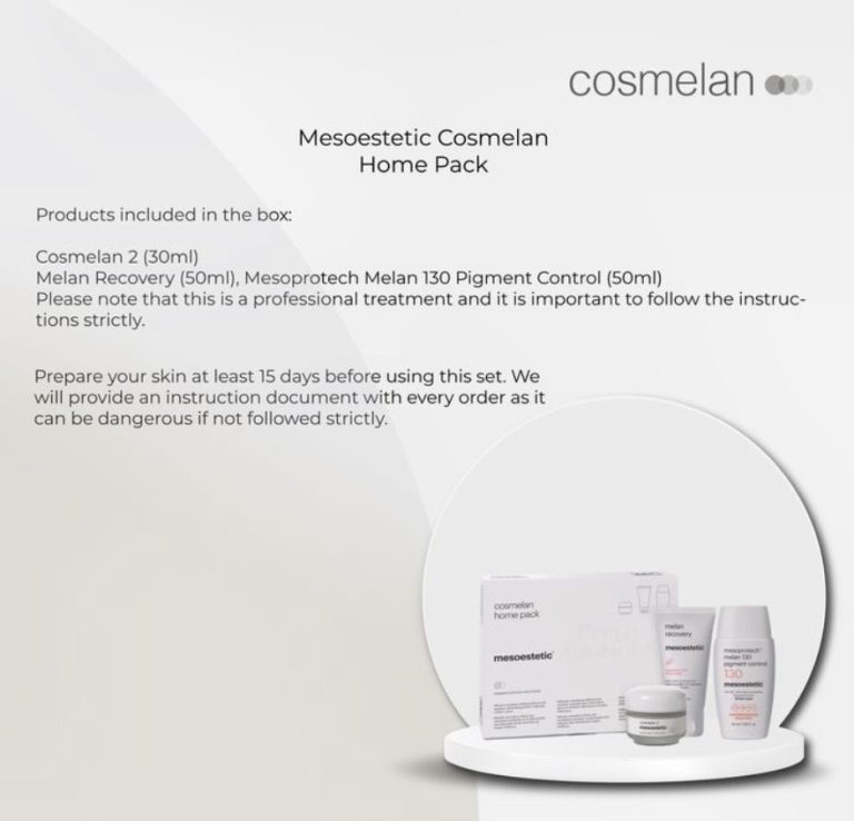 Cosmelan Pigmentation Treatment - Face and Body Adelaide
